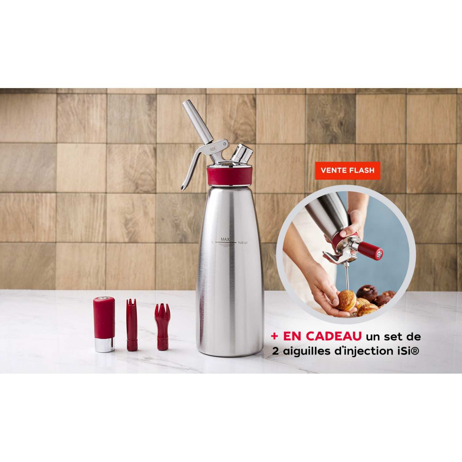 Siphon gourmet whip iSi 1 litre - Colichef.fr