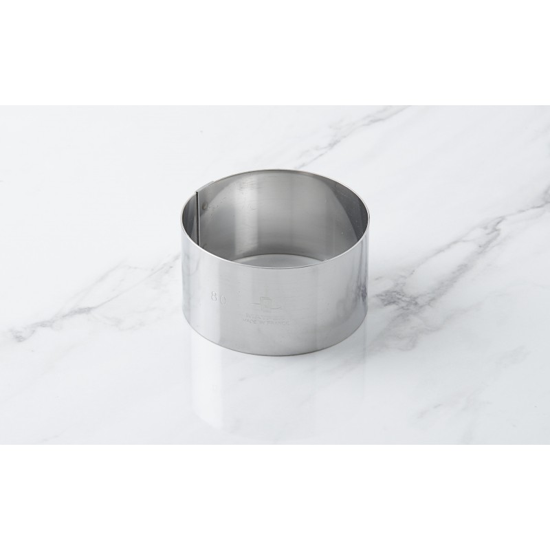 Cercle inox à mousse - Diamètre 8 cm Matfer Bourgeat - Colichef.fr
