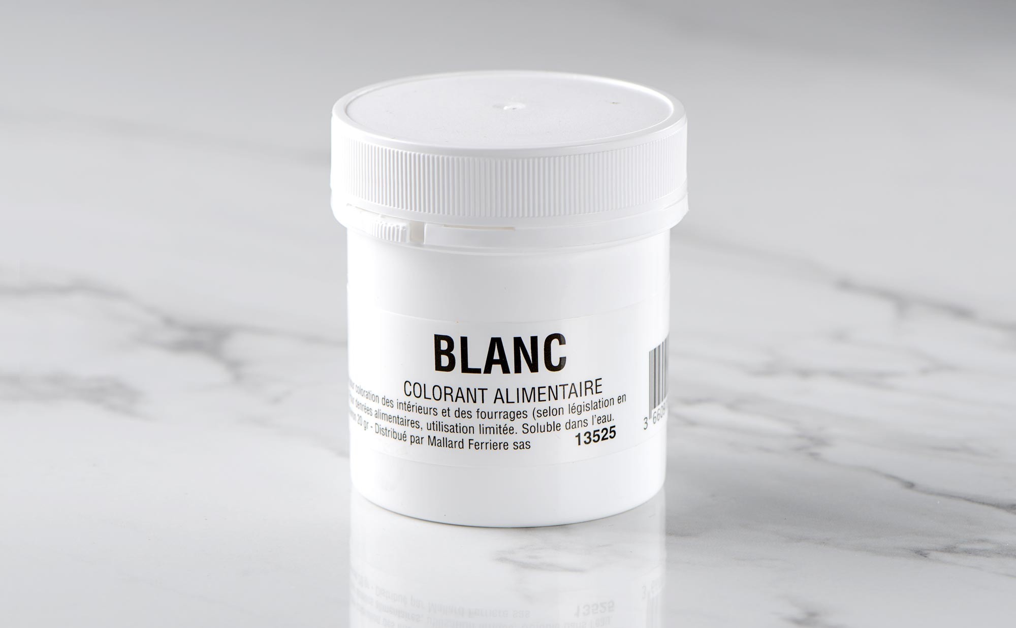 Colorant alimentaire en poudre Blanc 20gr - Colichef